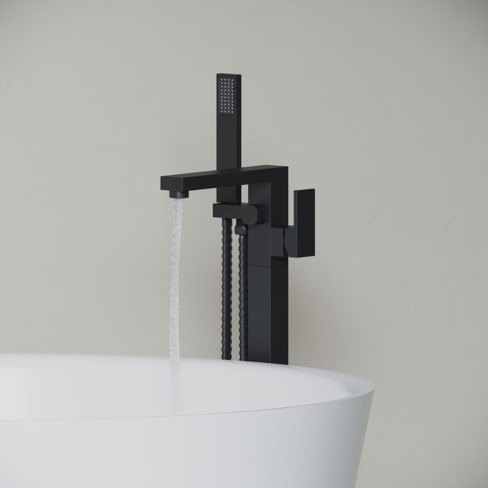 Dowell Freestanding Bathtub Faucet - 8003 002 Series, Floor Mounted Br