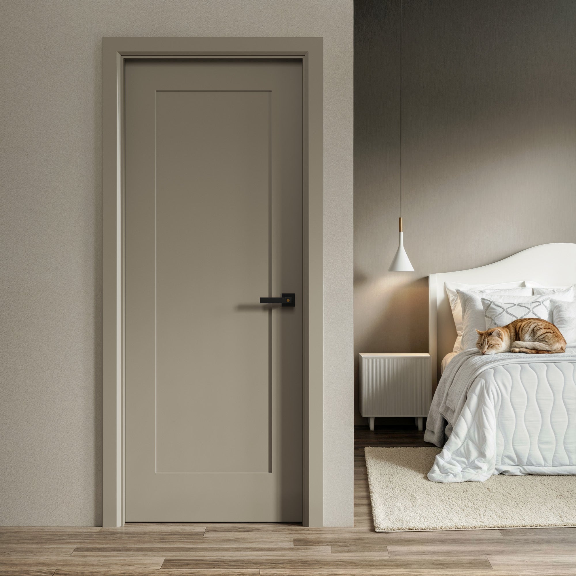 Dowell Primed Door Slab, Door Frame Kit